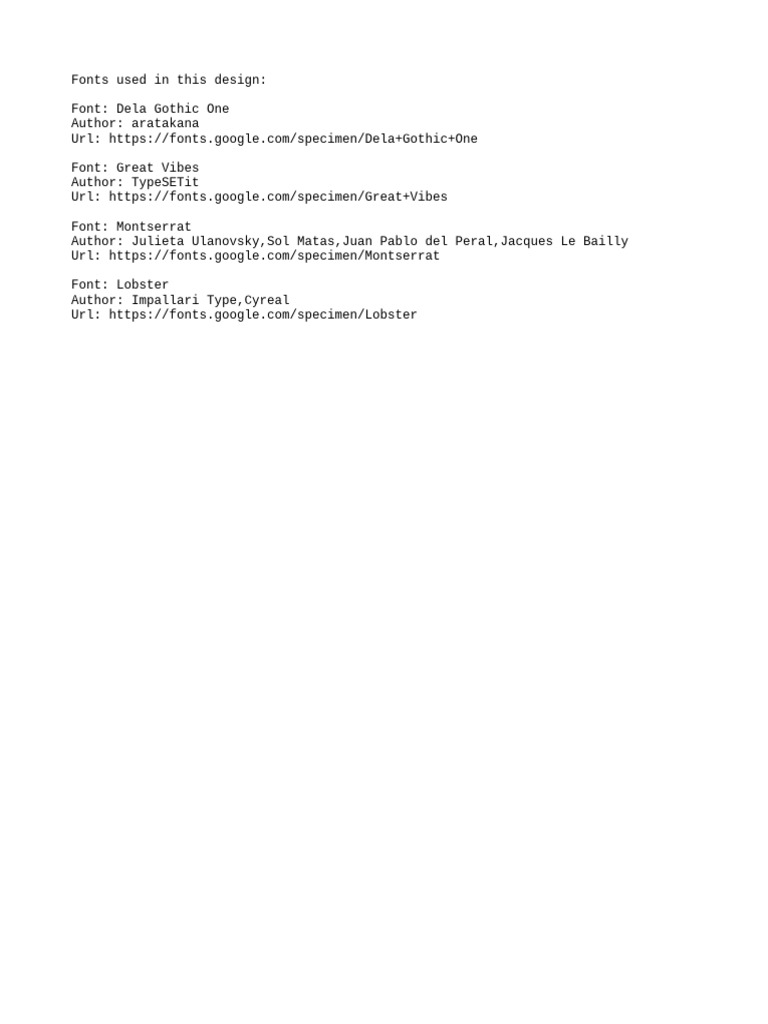 Fonts | PDF