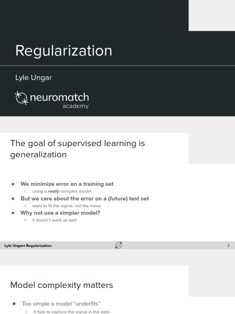 Understanding Regularization in ML | PDF | Cognitive Science ...