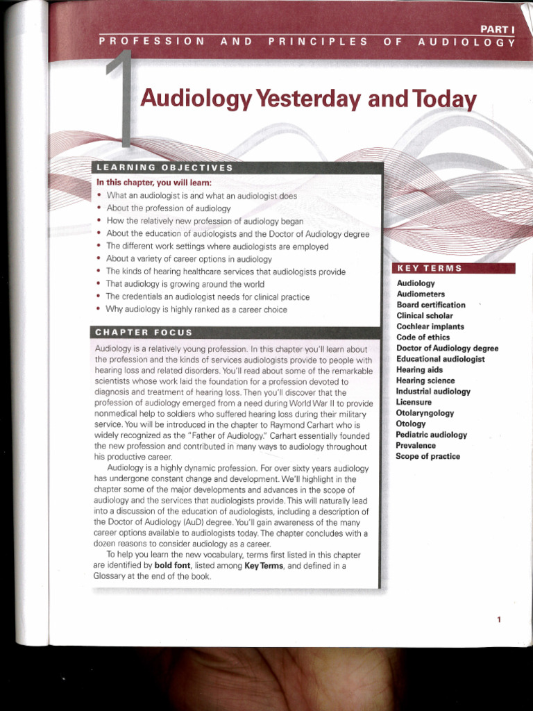 Intro To Audiology Today - CH 1 | PDF