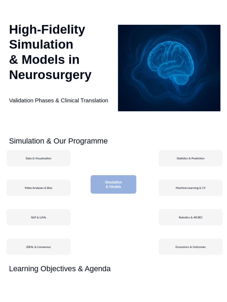 Neurosurgery Simulation: Validation & Impact | PDF | Simulation ...