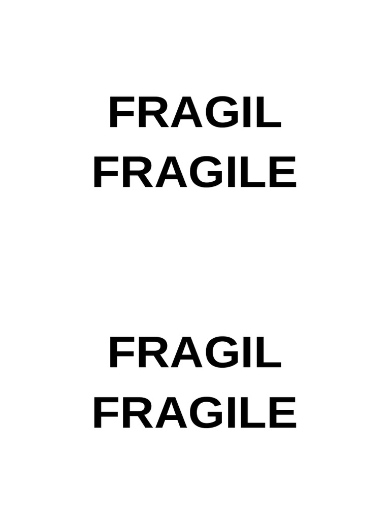 Fragil | PDF