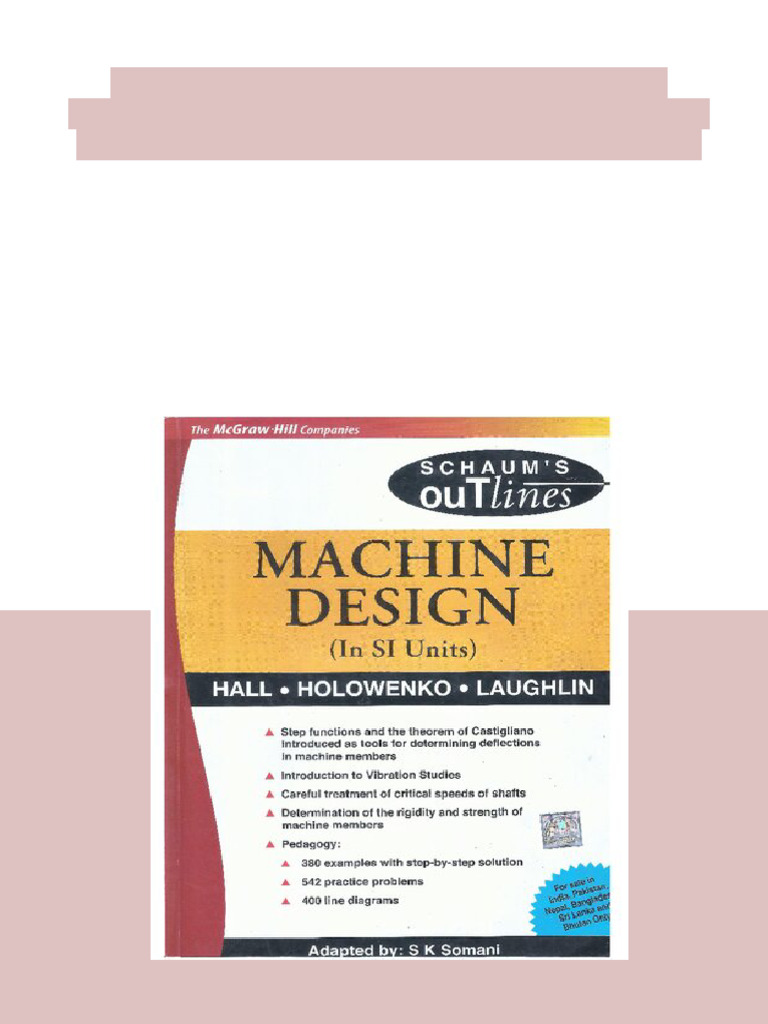 (Ebook) Machine Design by Alfred Hall, Alfred Holowenko, Herman ...
