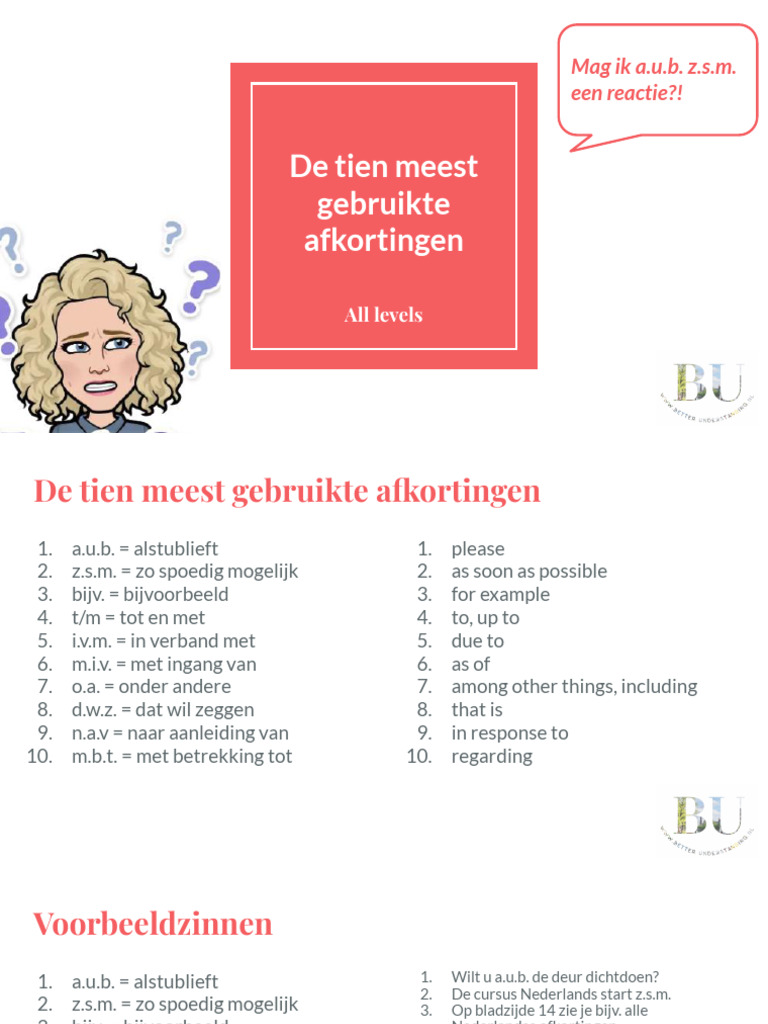 Afkortingen NL | PDF