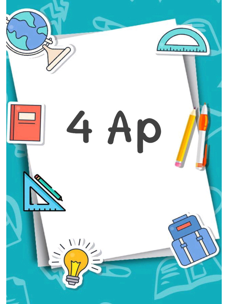 Cahier Journal 4 AP | PDF