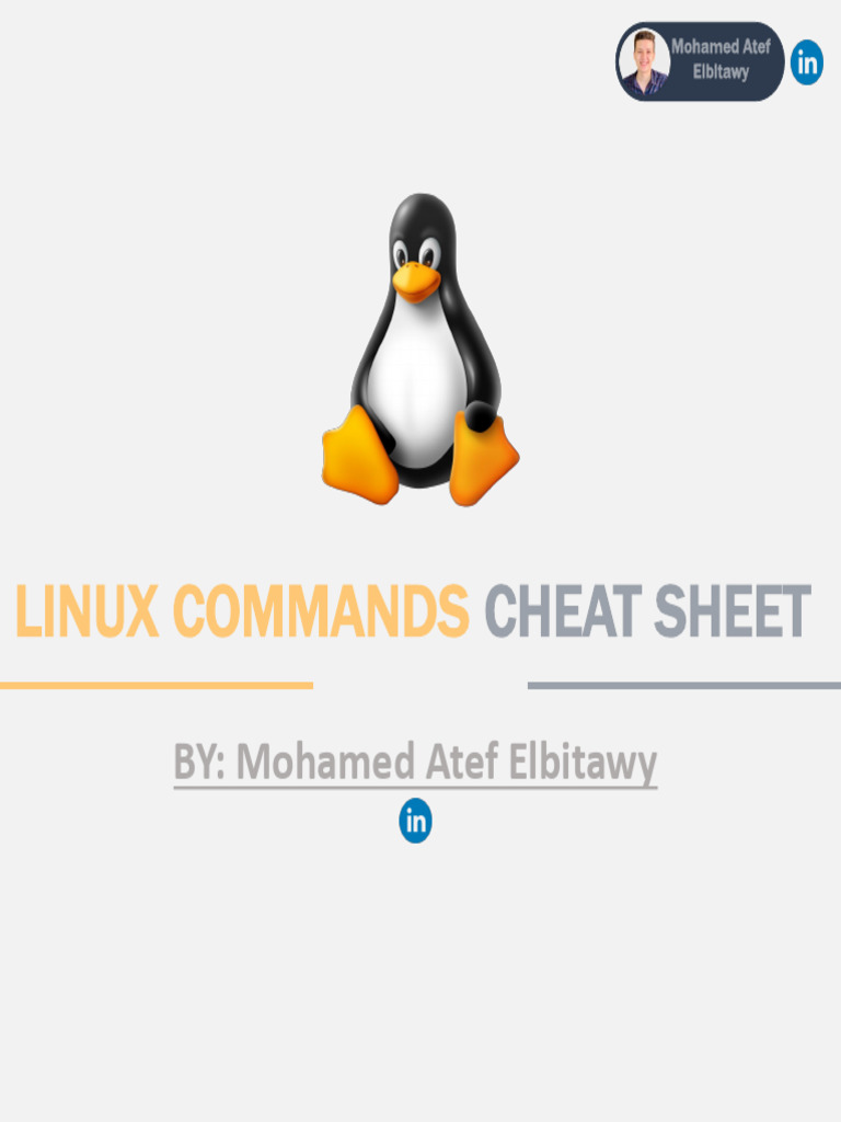 Linux Commands Cheat Sheet | PDF | Computer File | System Software