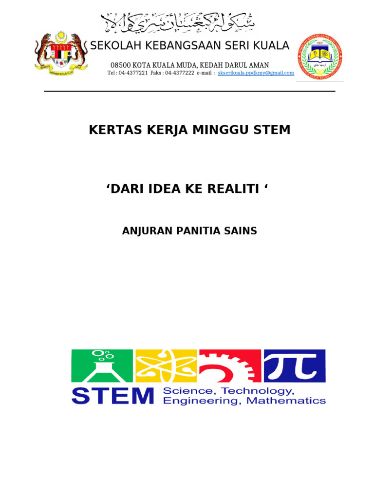 Kertas Kerja Minggu STEM 2025 | PDF