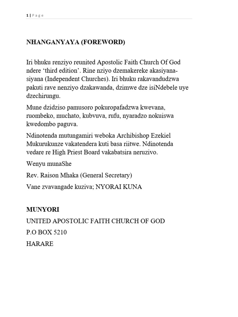 UAFCG HYMN BOOK (Incomplete) .-1 | PDF | Spirituality | Theology