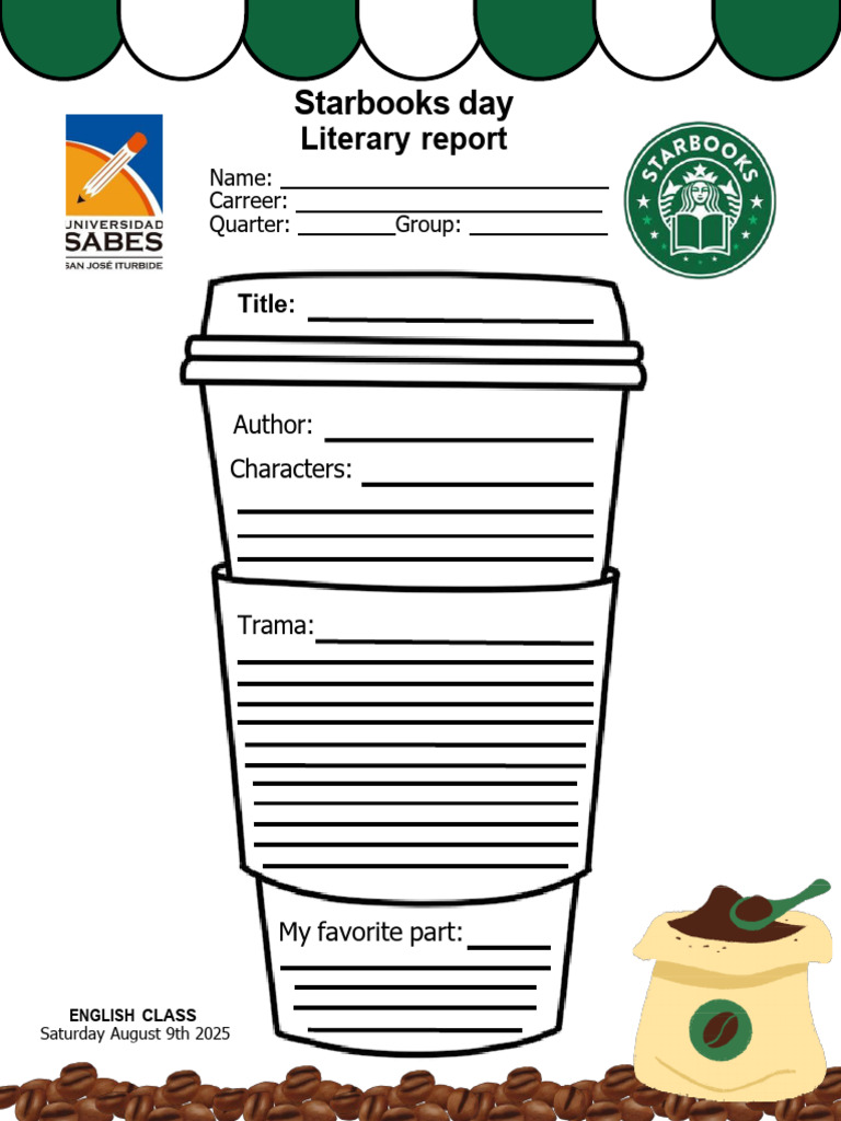 Report Template - Starbooks Day PDF-1 | PDF