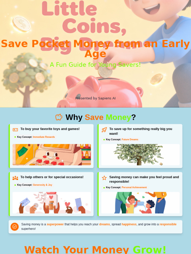 Save Pocket Money From An Early Age - 2025107163230 | PDF | Money