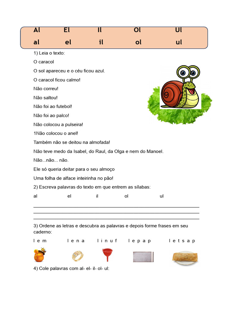 Al El Il Ol Ul | PDF