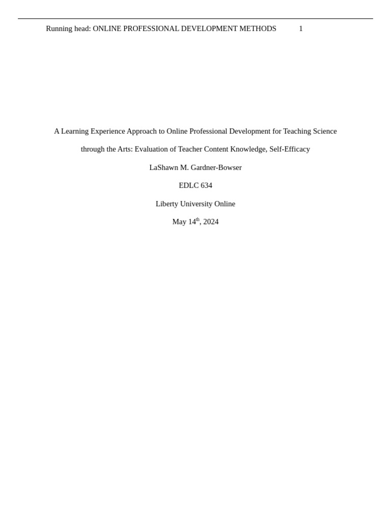 Article Review Professional Development | PDF | Inquiry Based Learning ...