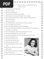 Anne Frank Study Guide Answers | PDF | Anne Frank