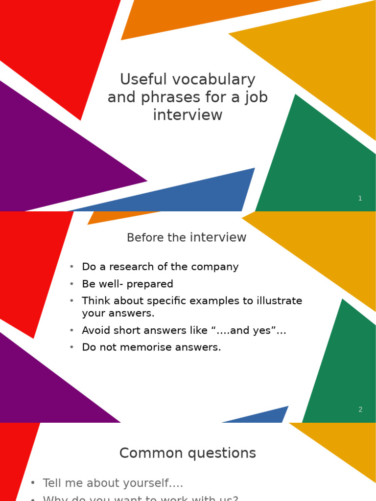 Job Interview 1 | PDF | Behavior Modification | Psychology