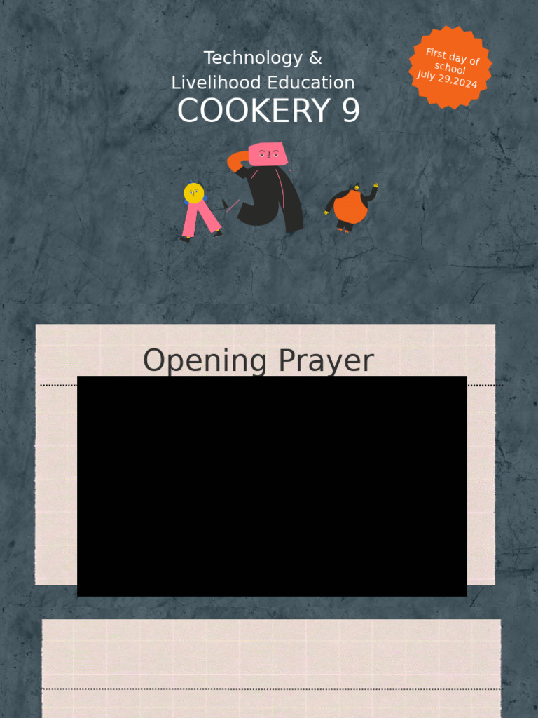 Week 1 PPT Cookery 9 | PDF