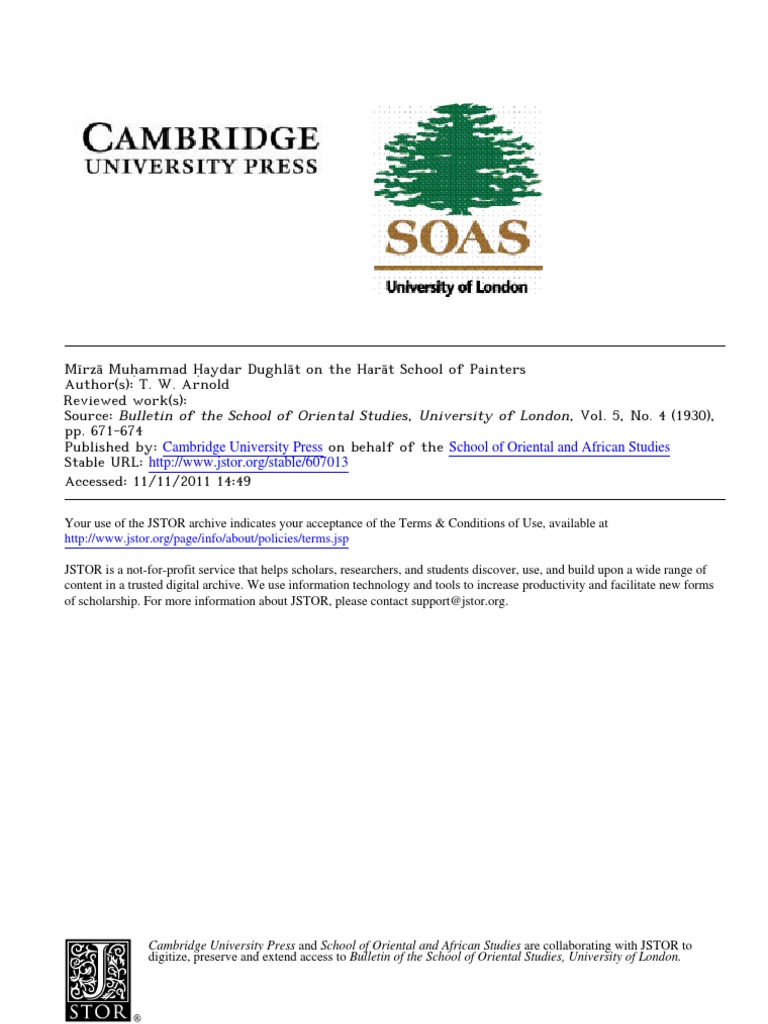 1930 Arnolad Haydar Dughlat Herat | PDF | Paintings | Religion And Belief