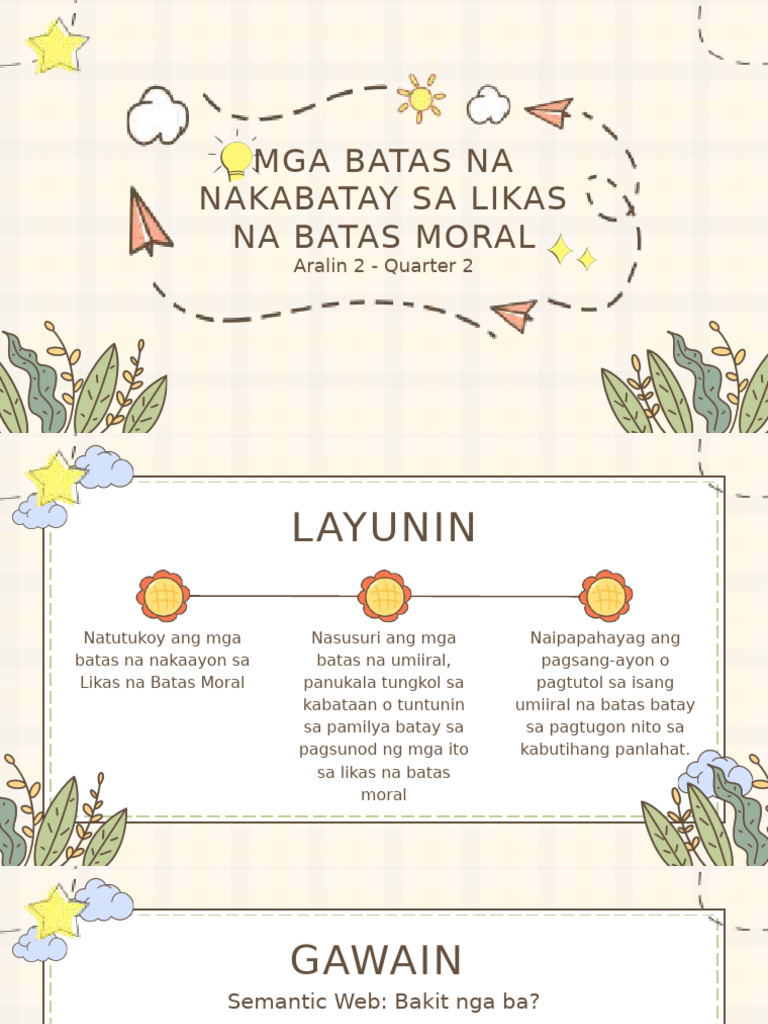 Aralin 2 Mga Batas Na Nakabatay Sa Likas Na Batas Moral | PDF