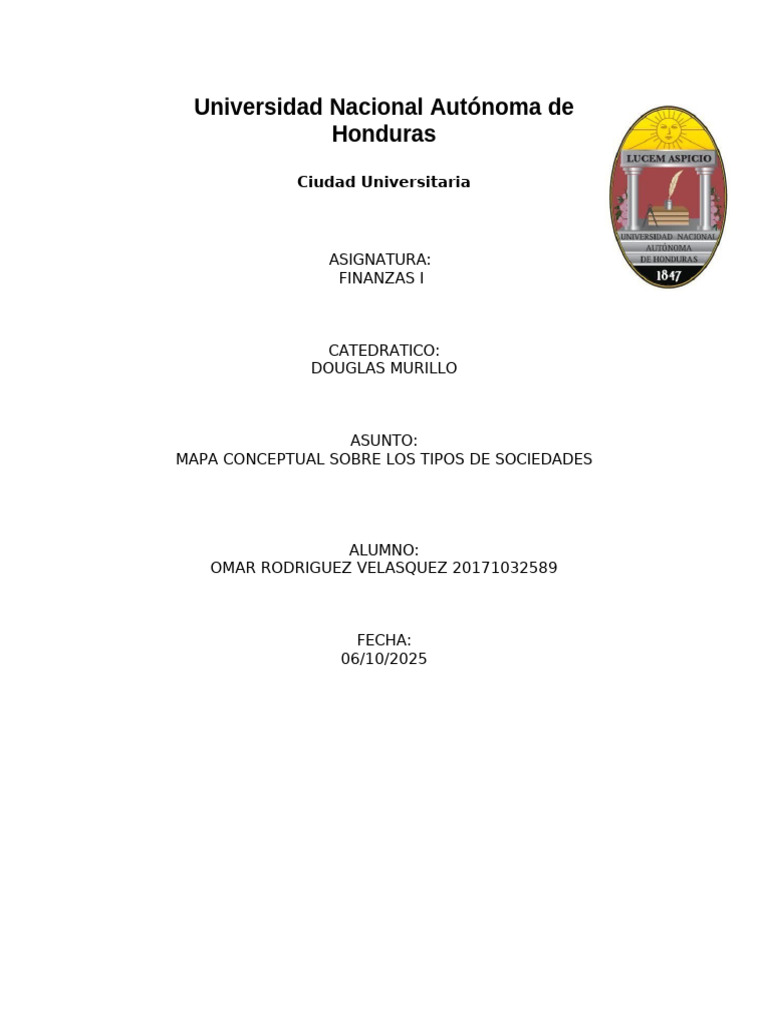 Velasquez Omar U1T2a1 | PDF | Sociedad | Honduras