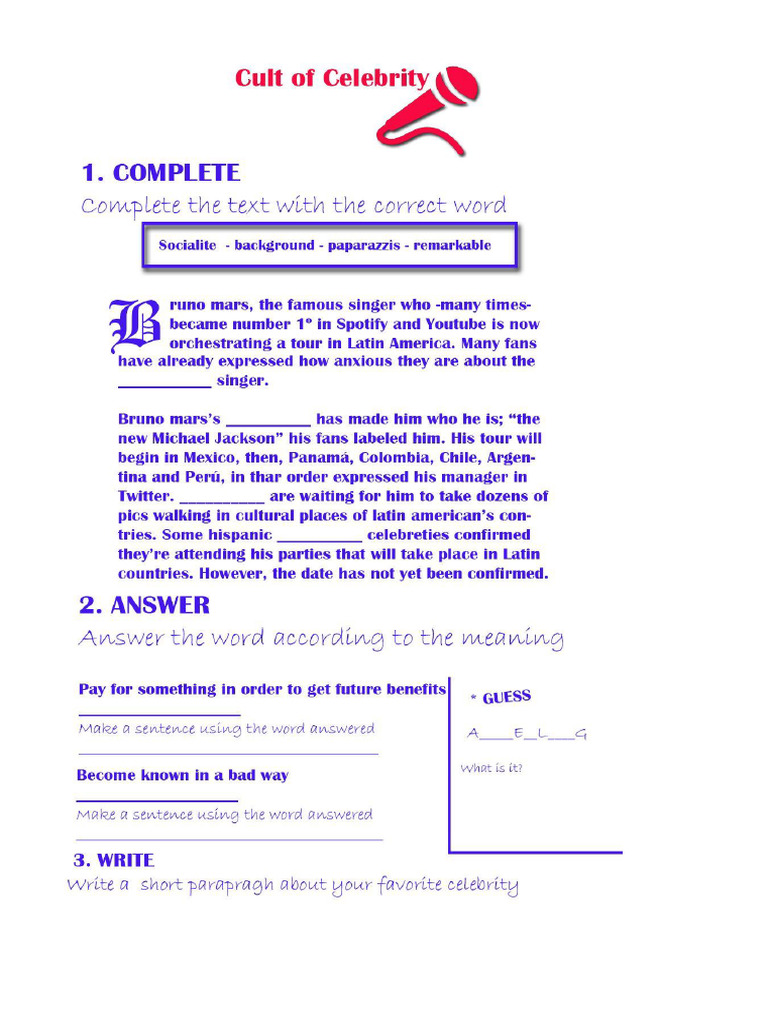 Celebrities | PDF