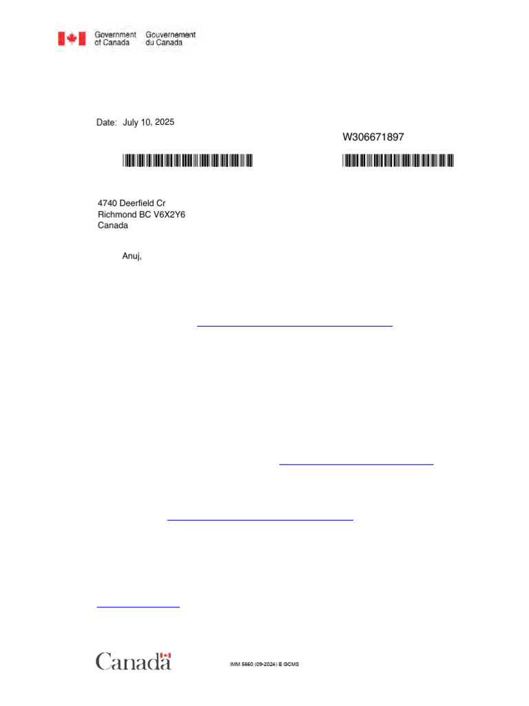 Approval Letter Anuj 2025 | PDF | International Law | Immigration Law
