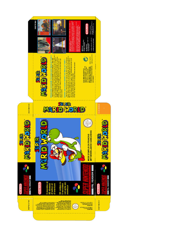 Snes Super Mario World Box | PDF