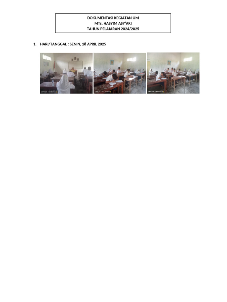 Bukti Fisik Dokumentasi | PDF