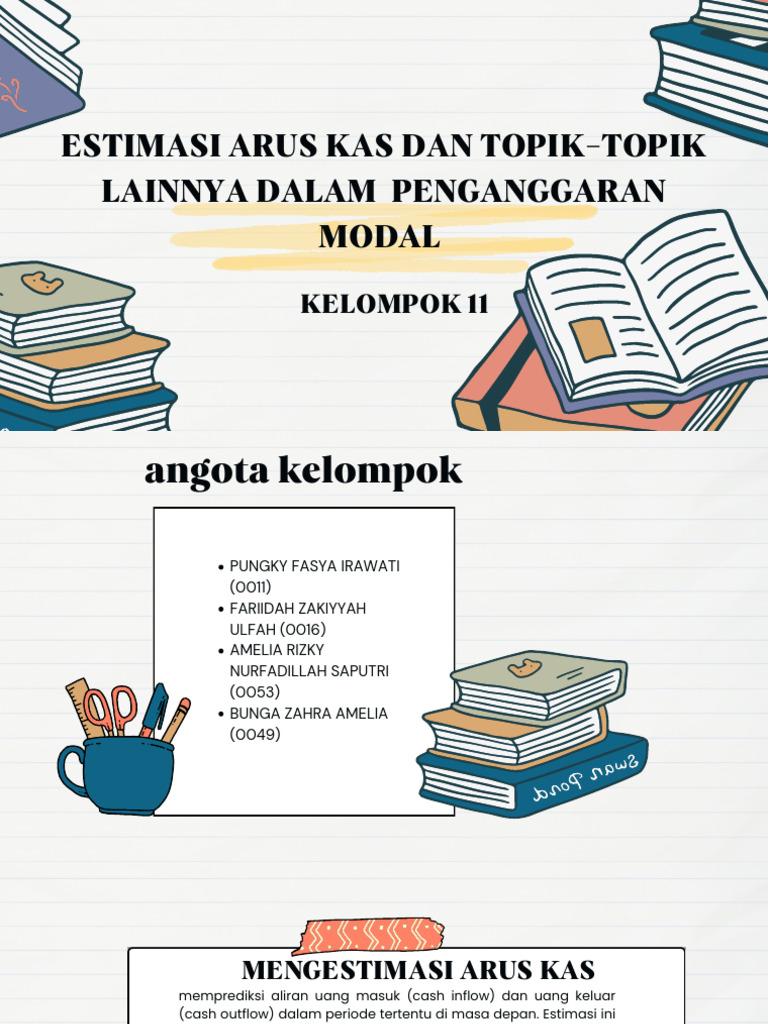 Estimasi Arus Kas dalam Penganggaran Modal | PDF