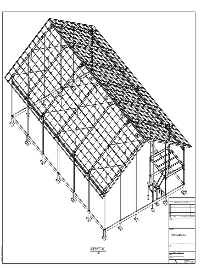 PT. Smart Marsindo - Drawing CAD Gudang | PDF