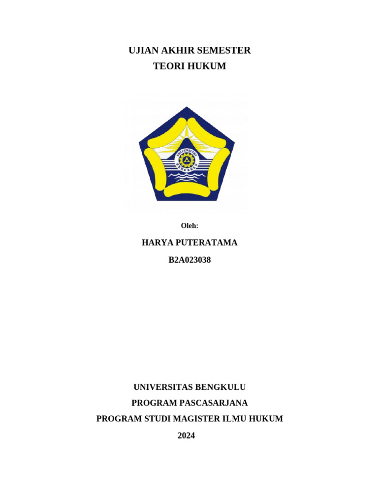 UAS Teori Hukum | PDF