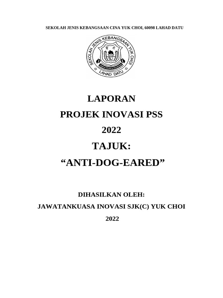 Laporan Projek Inovasi | PDF