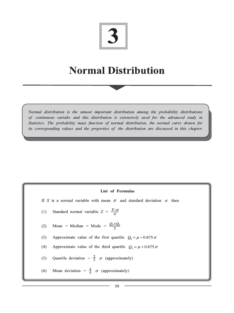 Normal Distribution | PDF