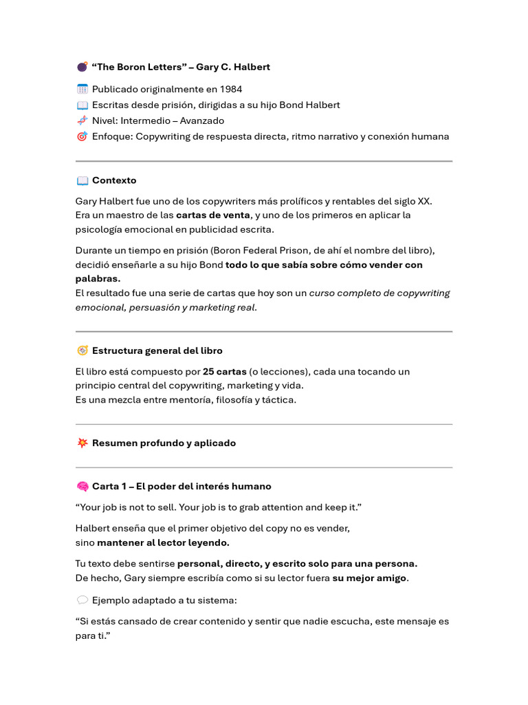 The Boron Letters" - Gary C. Halbert | PDF | Redaccion