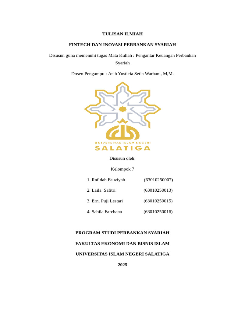 Tulisan Ilmiah Pkps Kelompok 7 | PDF