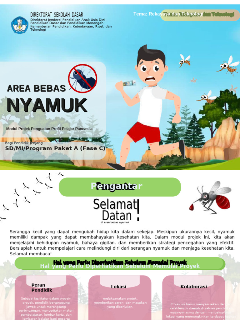 Modul Projek - Area Bebas Nyamuk! - Fase C Fix | PDF