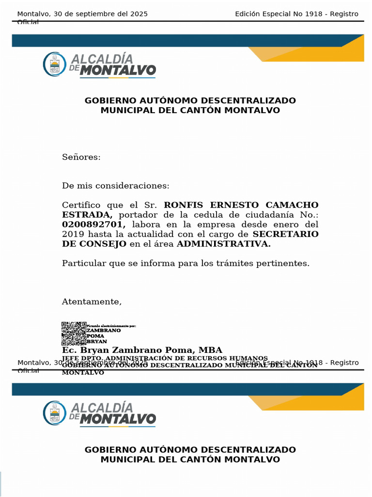 Lab Vac Municipio Montalvo | PDF