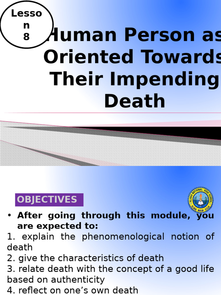 Q2L4 - Death of A Human Person Part 2 | PDF | Suffering | Happiness