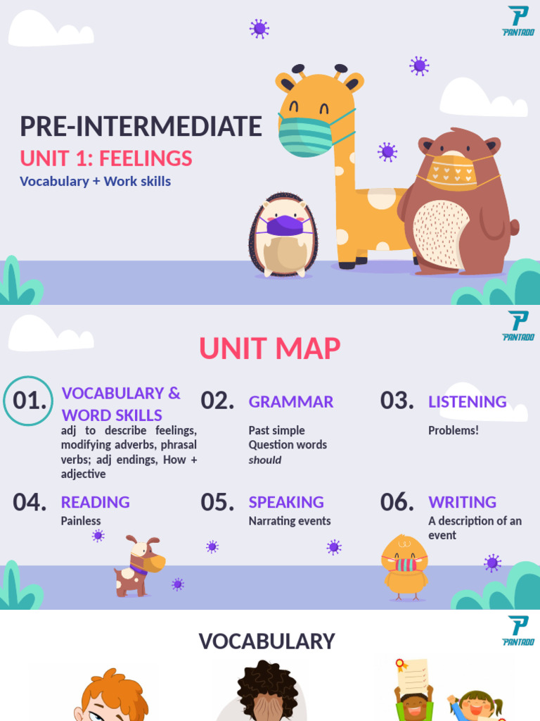 Pre-Intermediate Feelings Vocabulary Guide | PDF | Adverb | Adjective