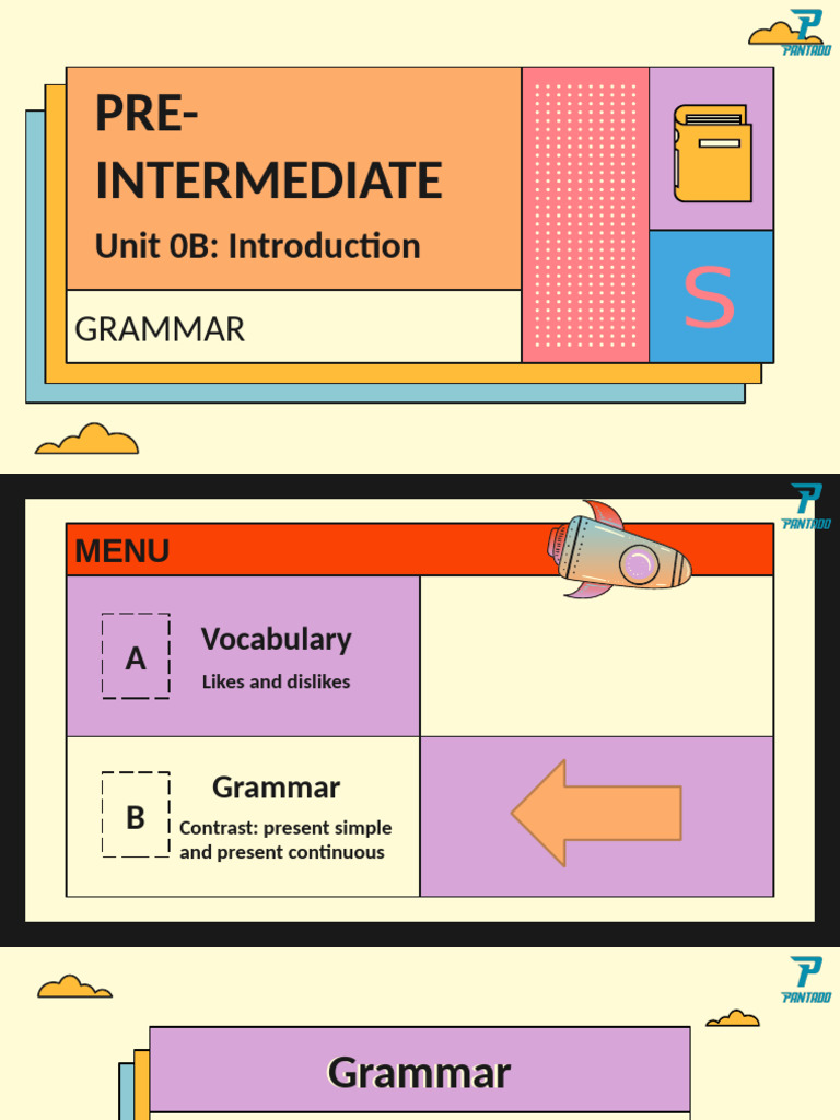 Solutions Pre-Intermediate - Unit 0B - Introduction (Grammar) | PDF ...