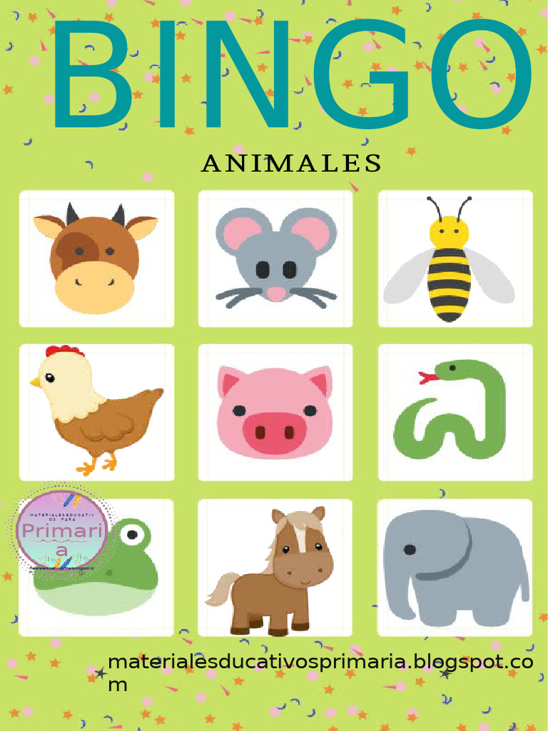 Bingo Animales | PDF