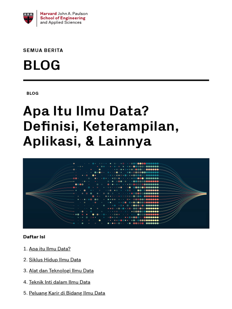 Memahami Ilmu Data dan Aplikasinya | PDF