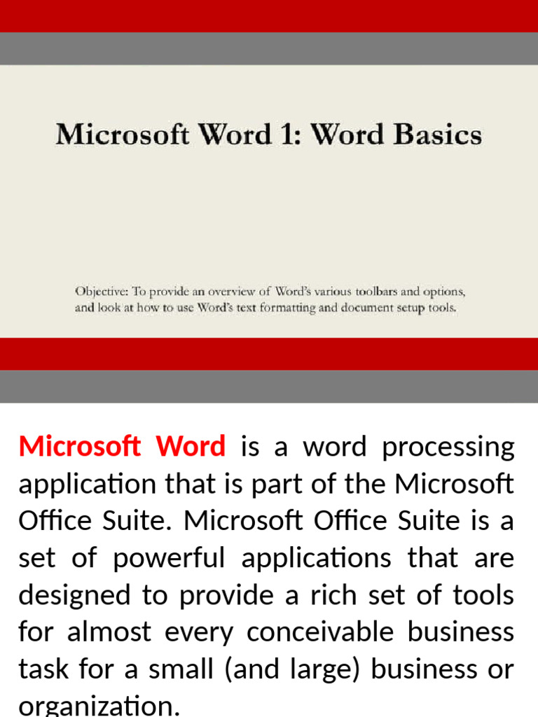Overview of Microsoft Word Features | PDF