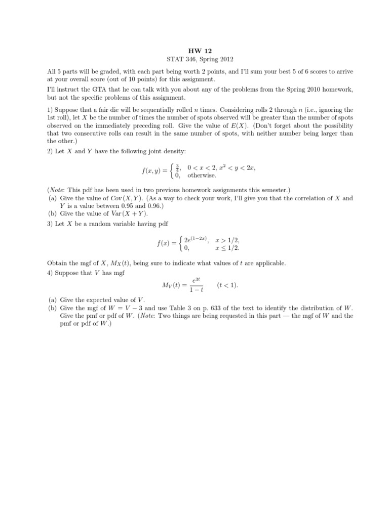 HW 12 S 12346 | PDF