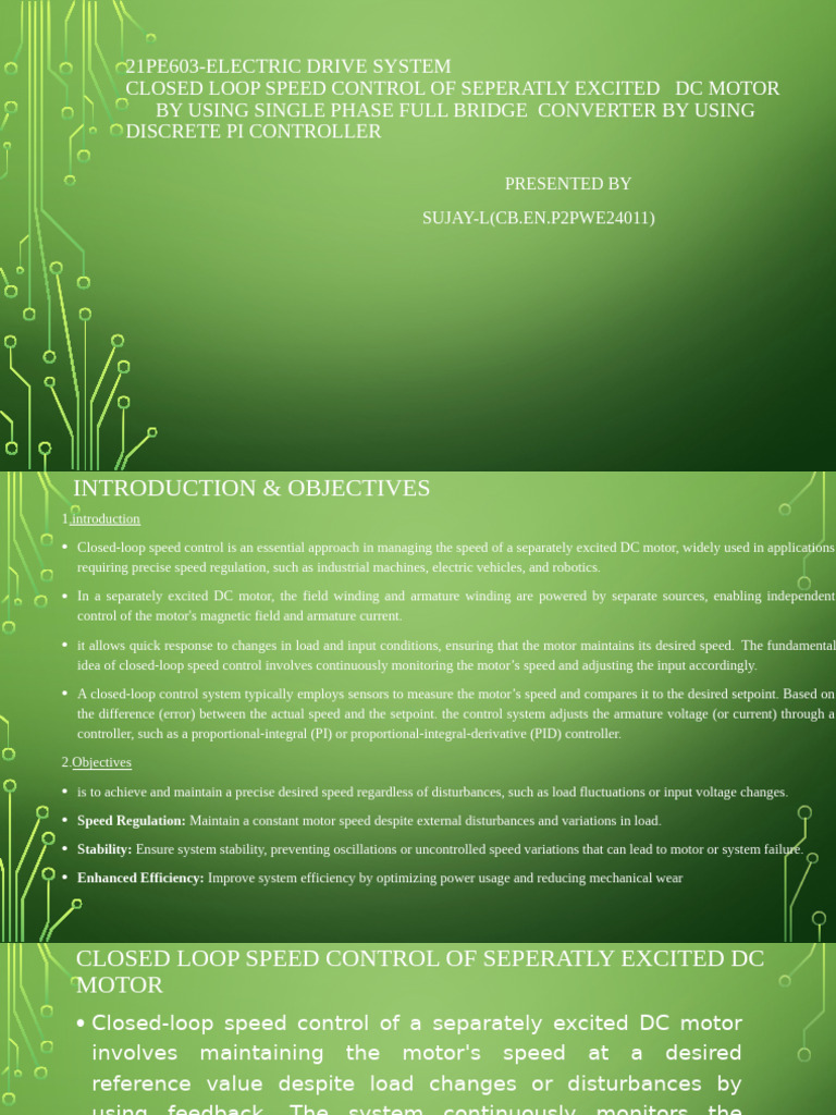 Closed-Loop Control for DC Motors | PDF | Electric Motor | Control Theory