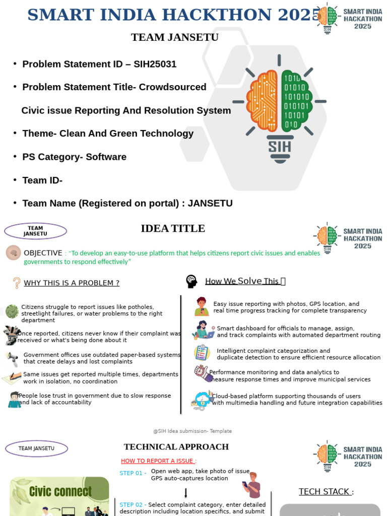 SIH2025 IDEA Presentation Format | PDF | Information Science | Cyberspace