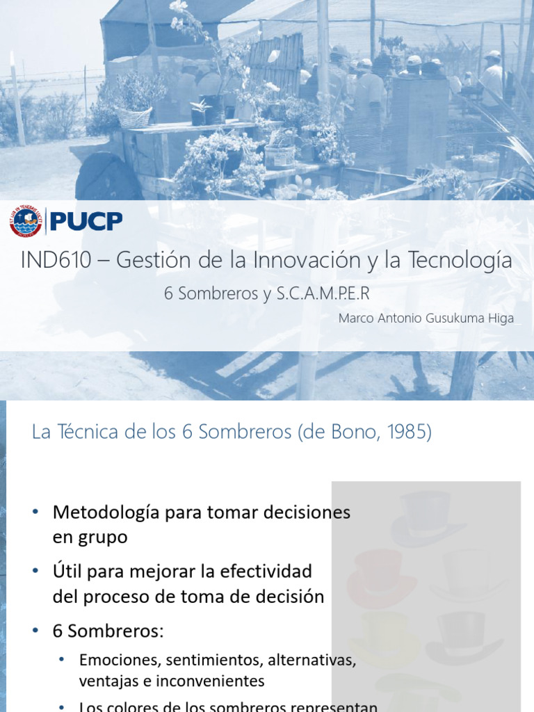 05 - 6 Sombreros y Scamper | PDF | Pensamiento | Ciencia cognitiva