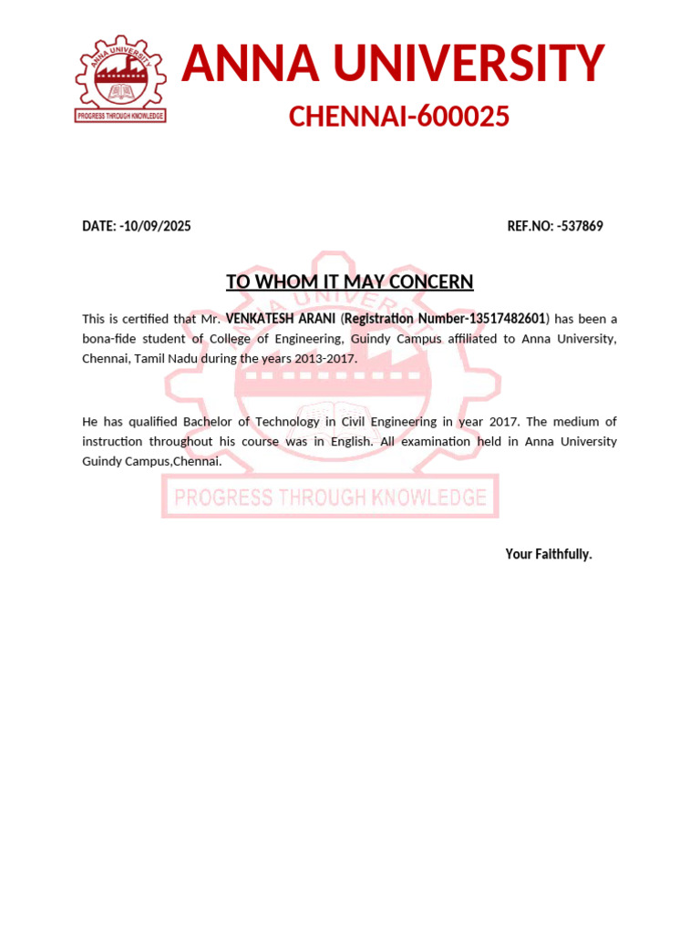 Anna Btech Lor Civil | PDF
