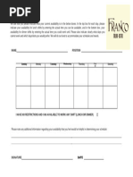 Employee Shift Swap Request Form | PDF