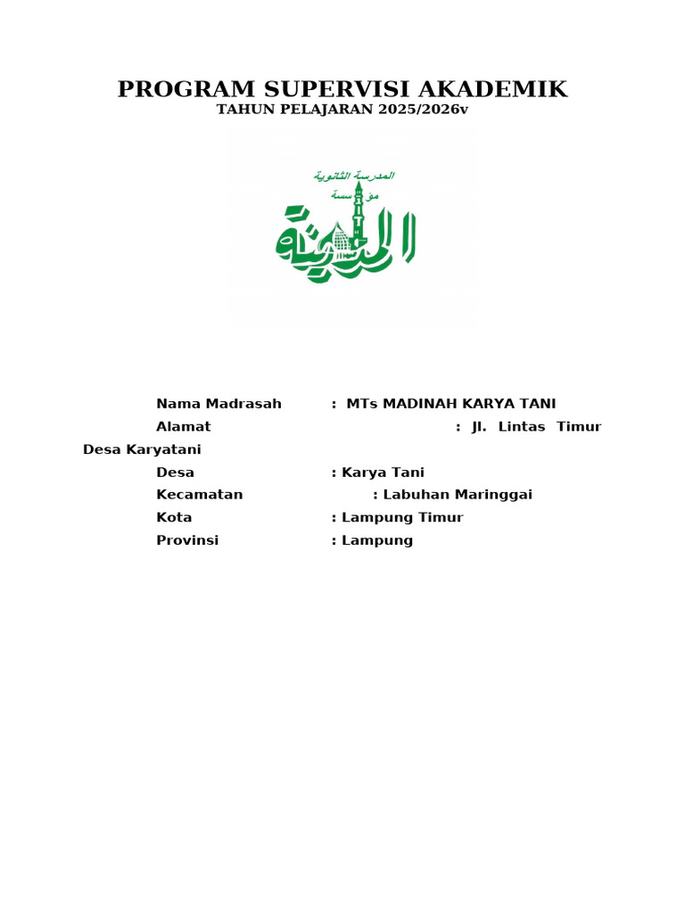 Supervisi Akademik | PDF