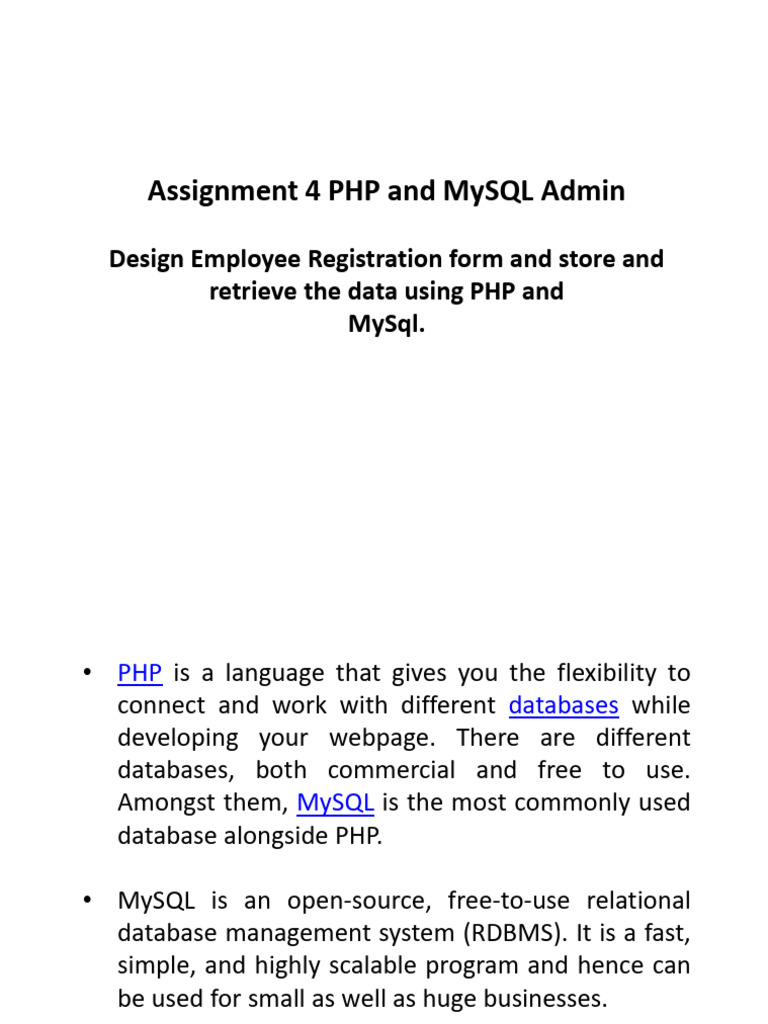 PHP + Mysql | PDF