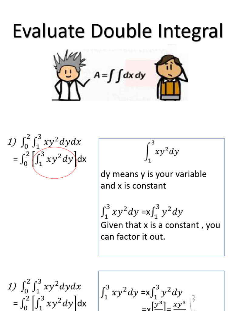 Evaluate Double Integral PPT 2025 | PDF | Calculus | Mathematical Analysis