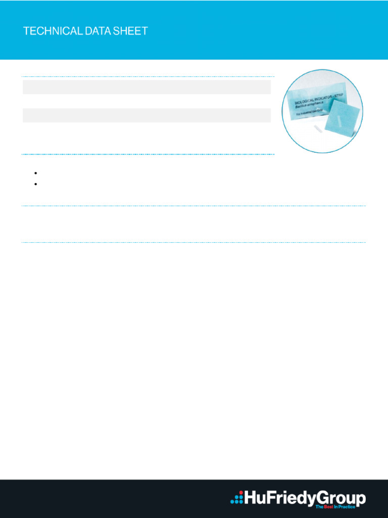 Mini Spore Strips for EO & Dry Heat Monitoring | PDF | Sterilization ...